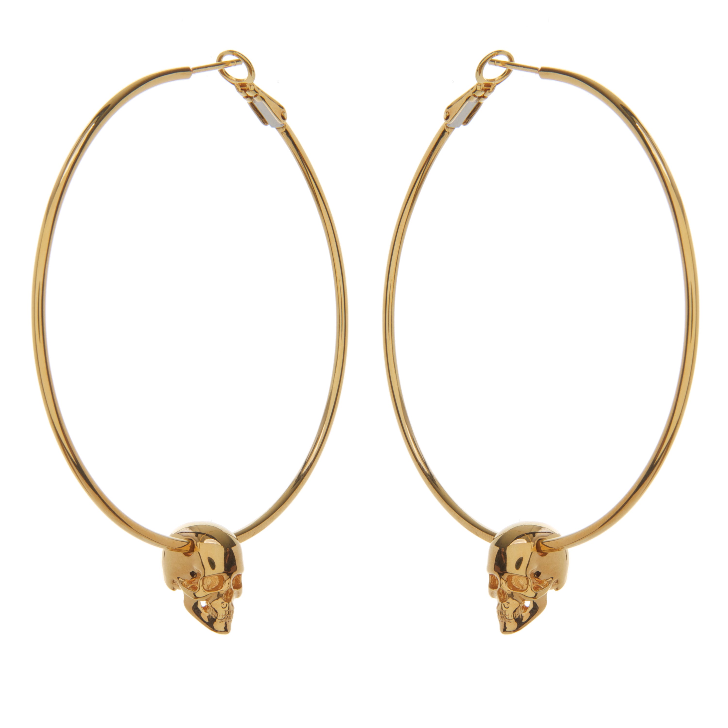 Skull Hoops Gold – Kim Minchin Store